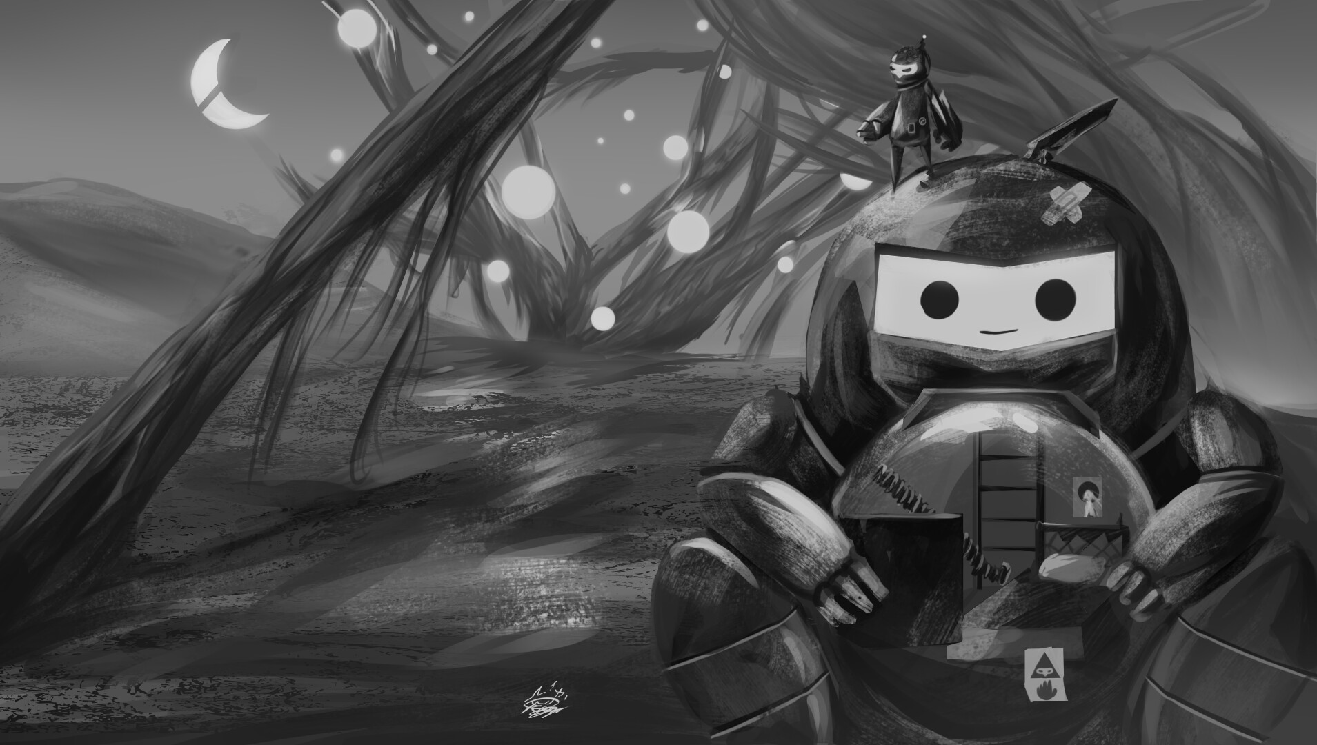 Totalrandom454 - Clarence the skullbot