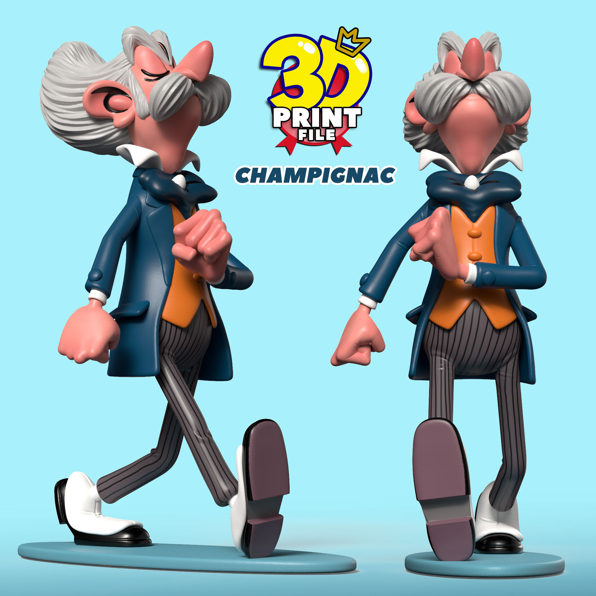 ArtStation - "CHAMPIGNAC" 3D printable Model