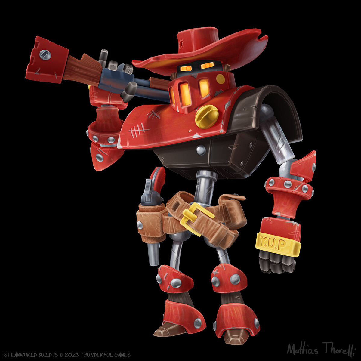 Mattias Thorelli - Cowboy Steambot (Steamworld Build)