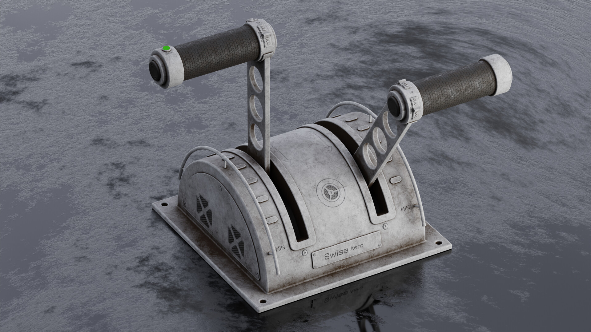 ArtStation - Retro Airplane Throttle