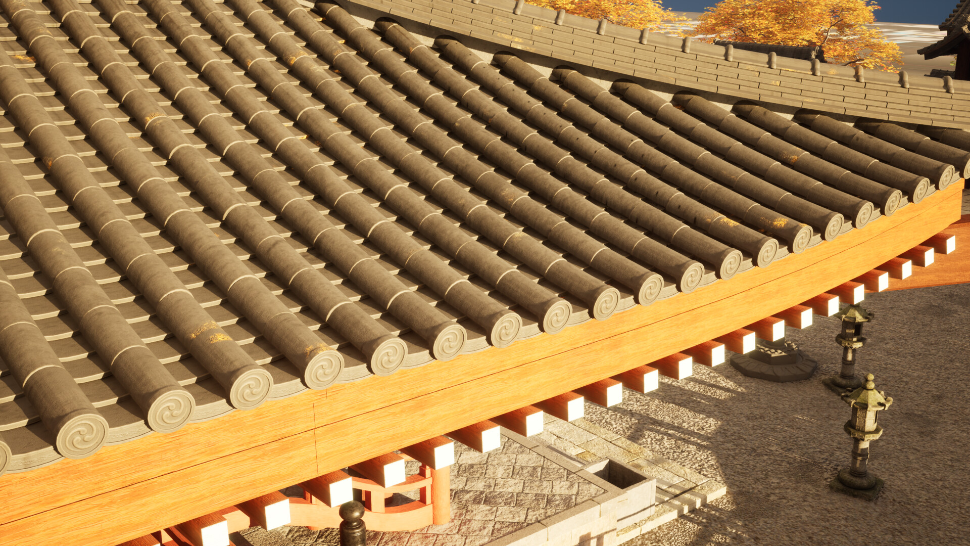 Inu Games - Geometry Scripted Traditional Japanese Roof