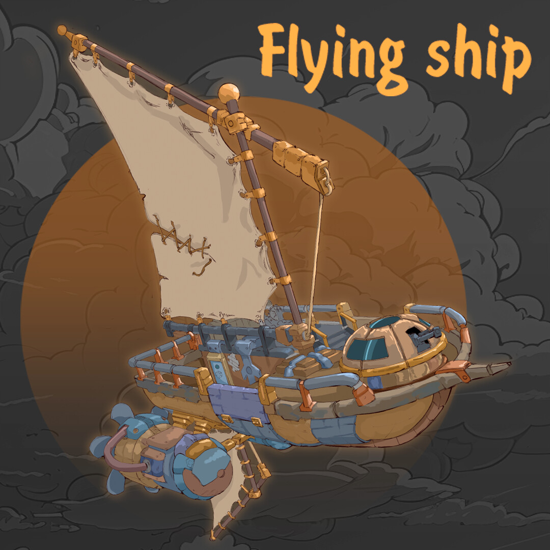 ArtStation - Flying ship
