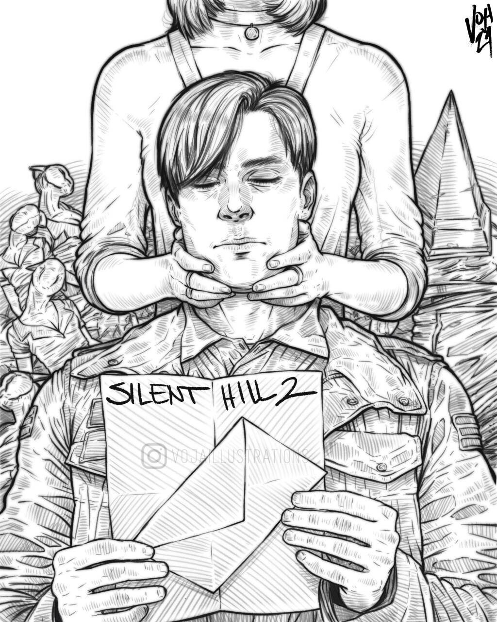 silent hill coloring pages