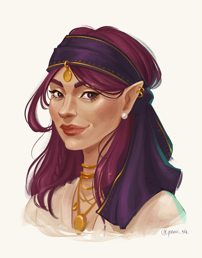 ArtStation - dnd character portrait