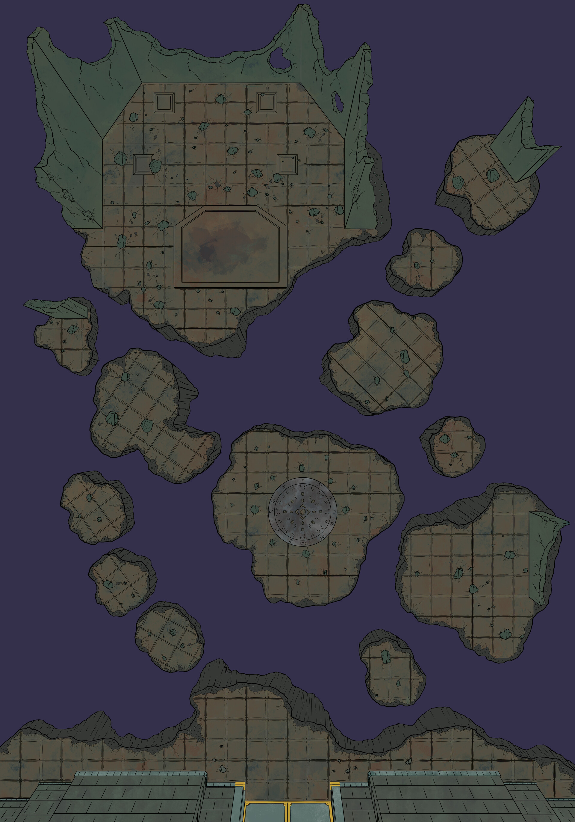 Kate Moody - Floating Islands Battle Map