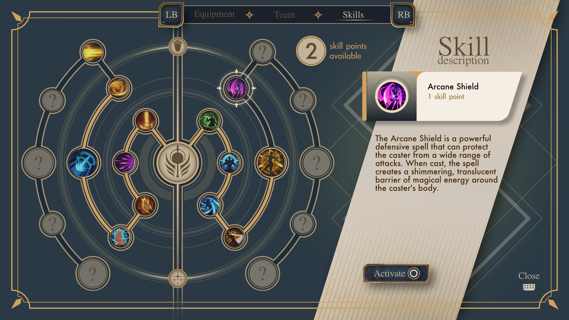 ArtStation - RPG game UI concept