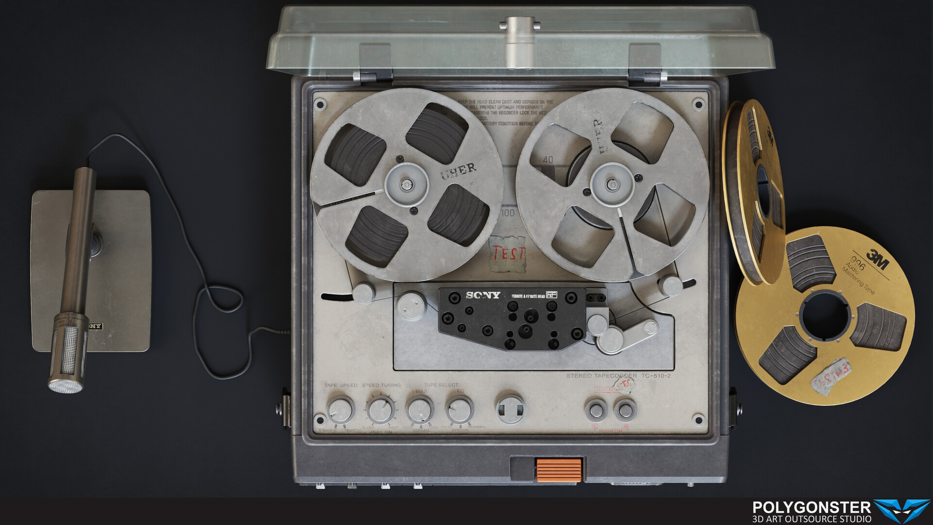 Polygonster Studio - Sony tape recorder