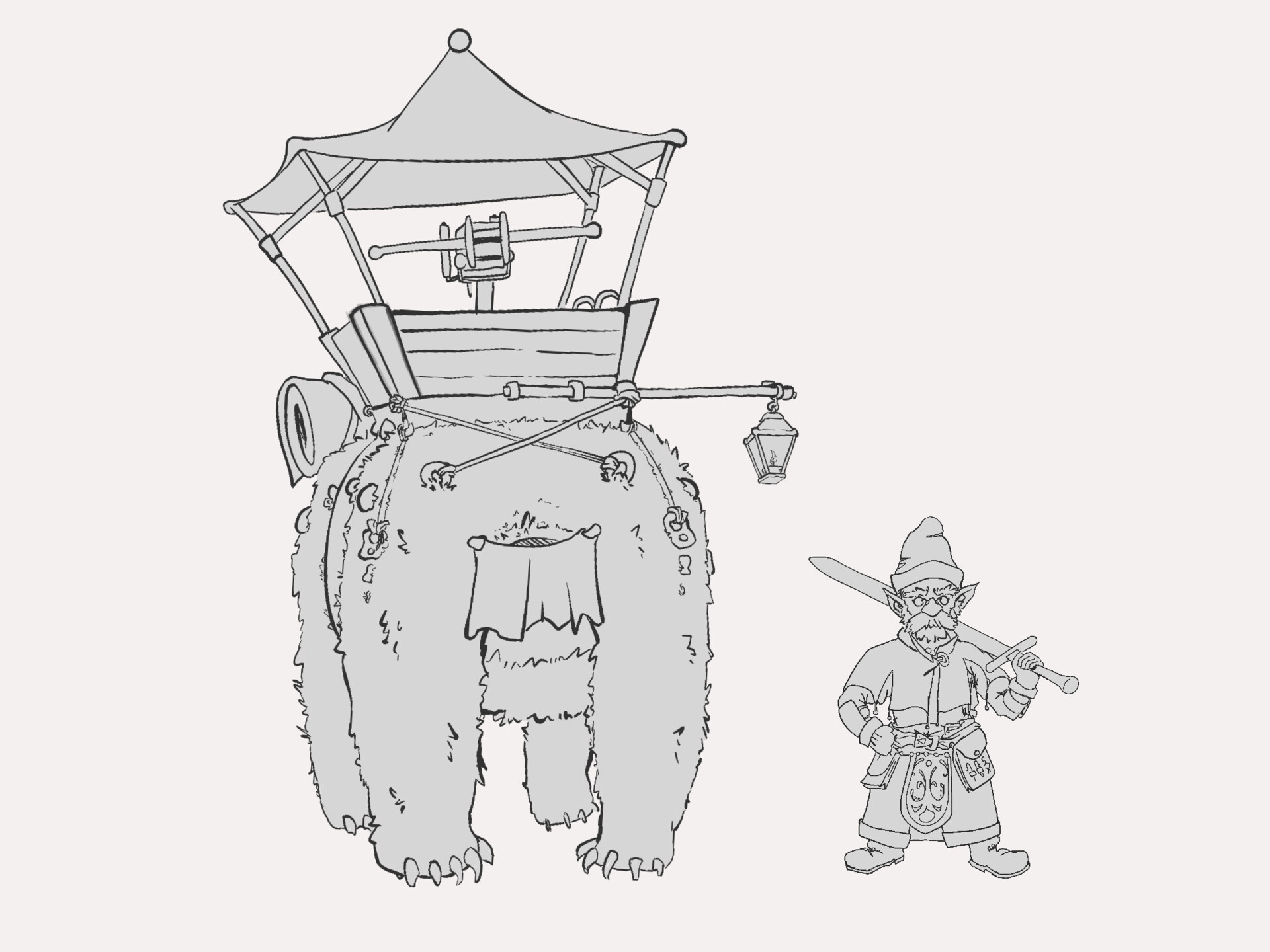 ArtStation - D&D Character Illustration WIP - Prof. Keltek Koppeltop ...