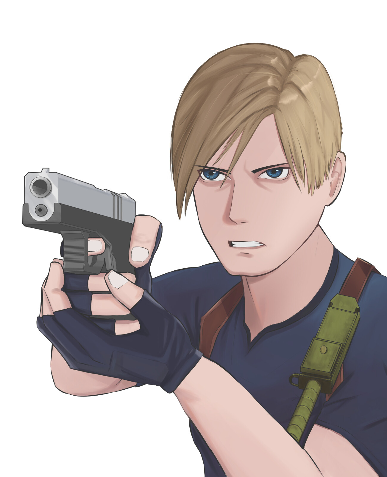 ArtStation - I draw Leon S Kennedy👍