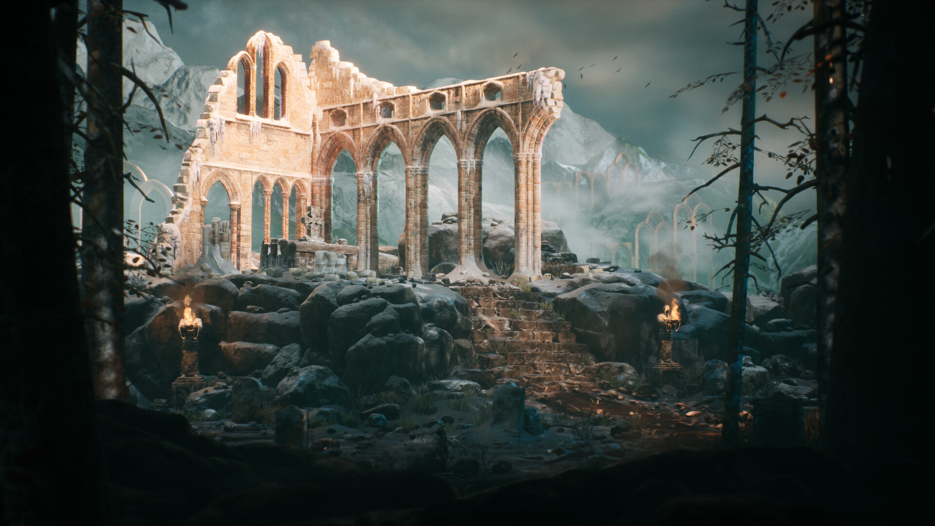 ArtStation - The Temple - Lighting Study