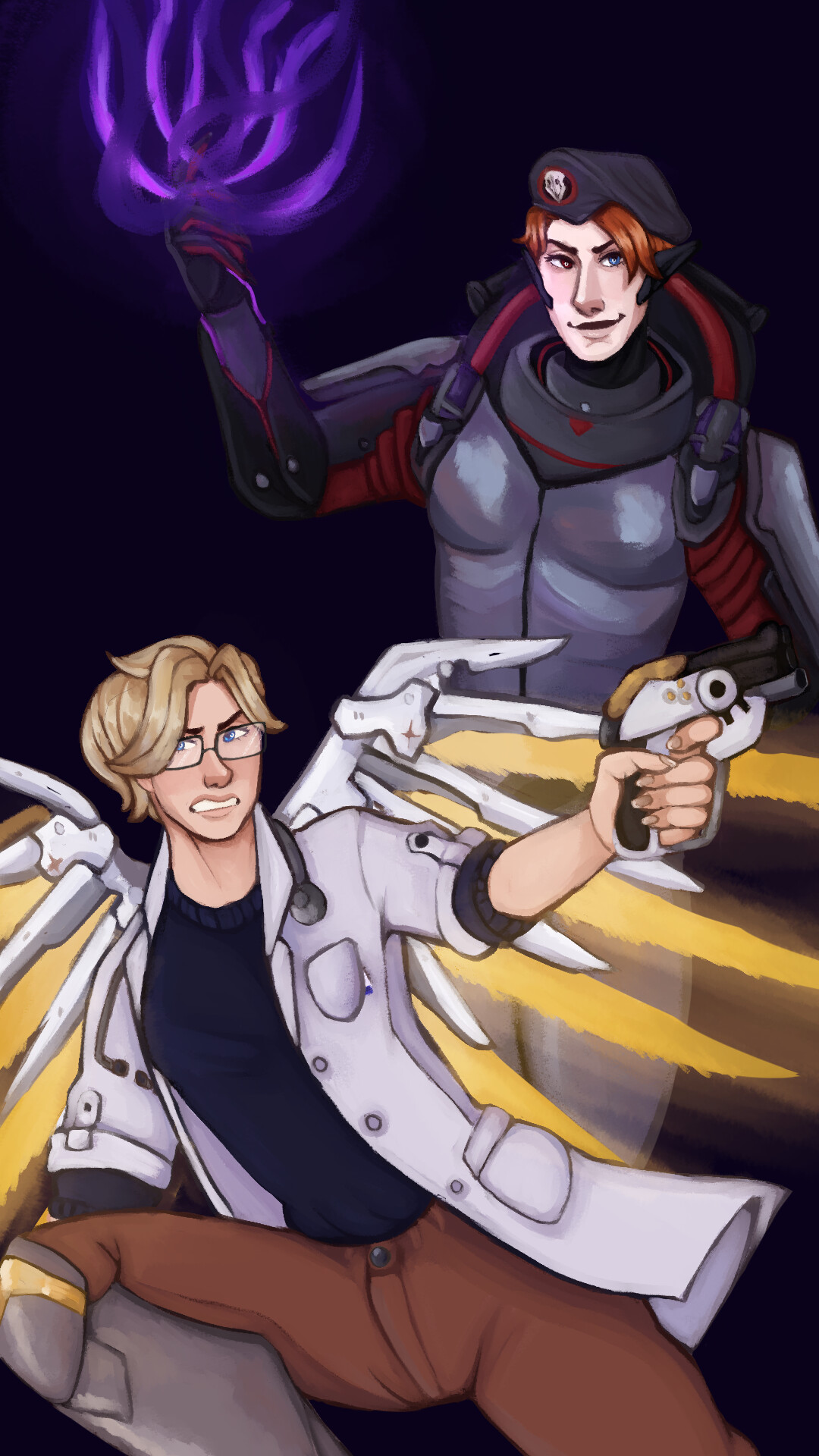 ArtStation - Moira and Mercy Commission