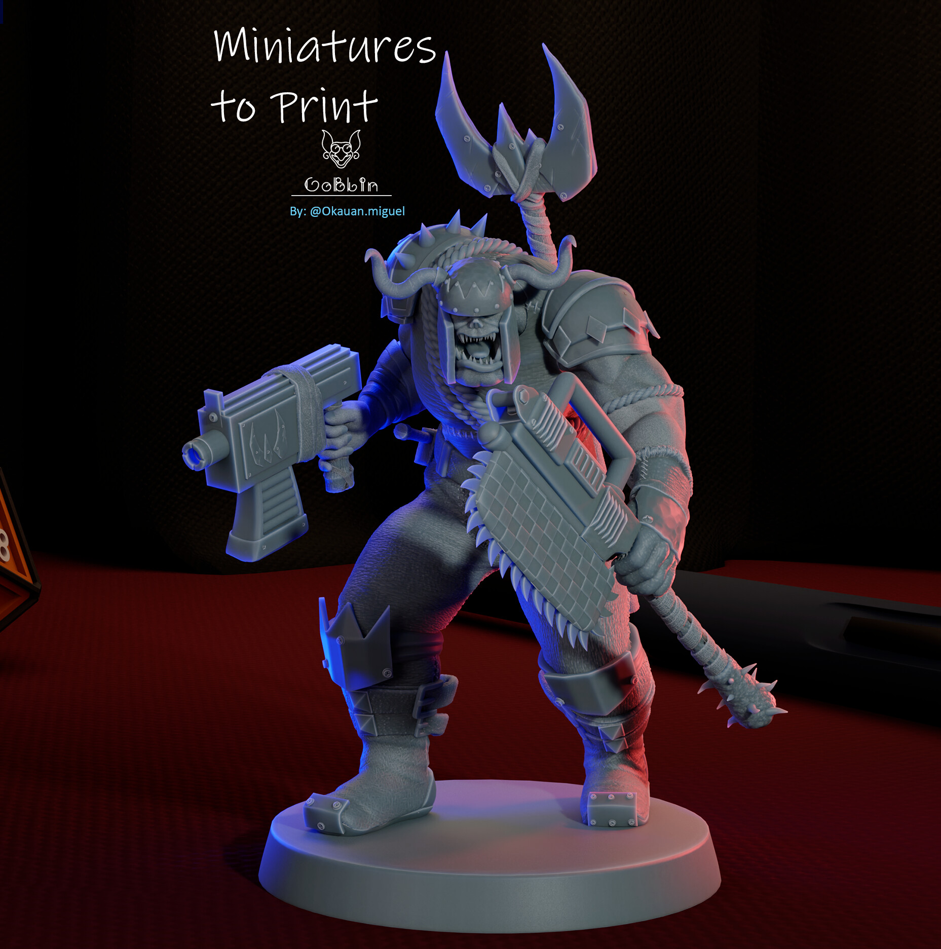 ArtStation - Miniatures to Print - Ork Max