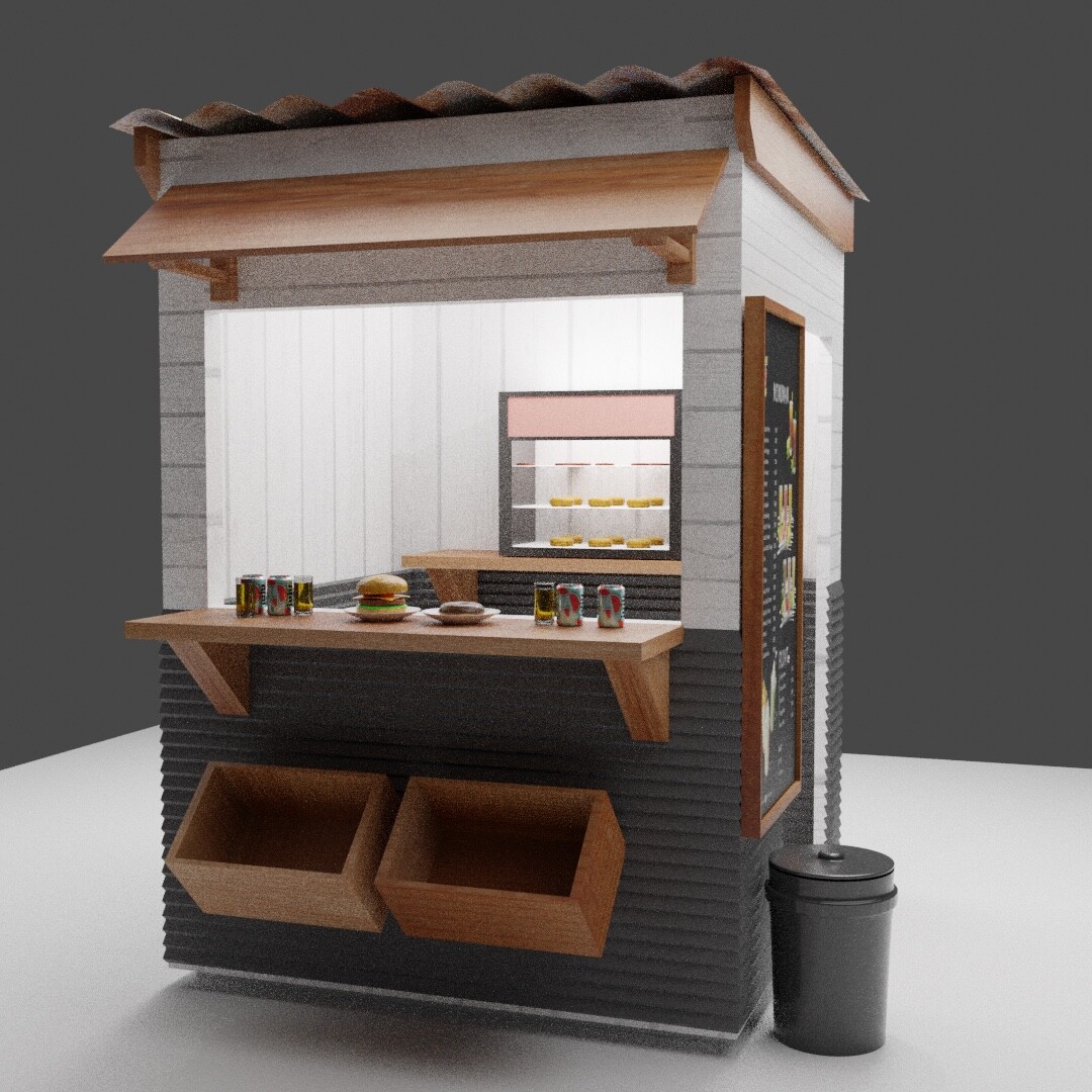 ArtStation - Shop stand