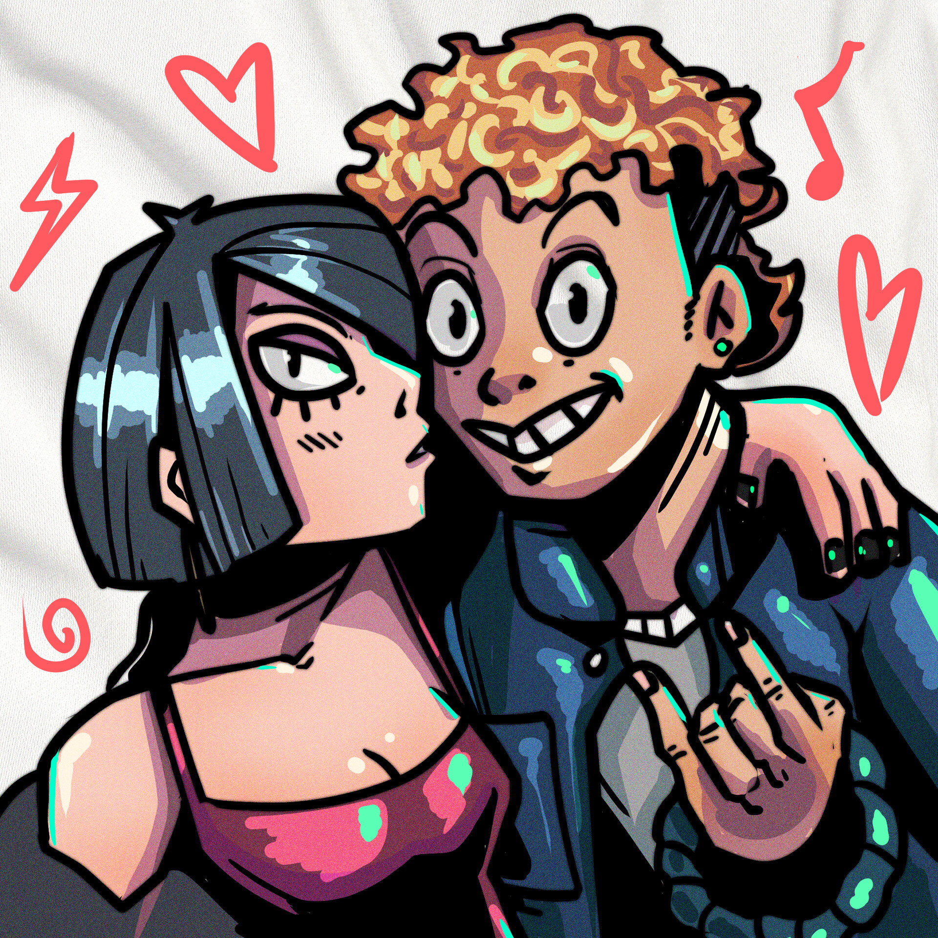 ArtStation - Cartoon Couple