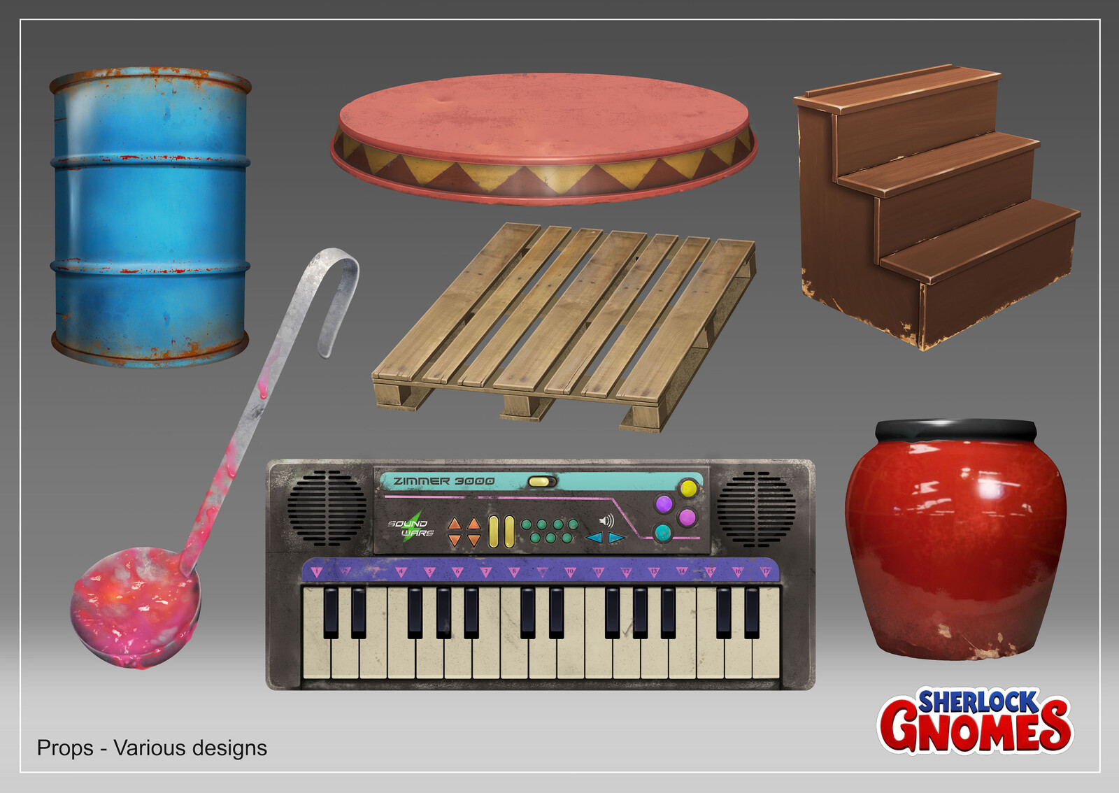 Clio Millett - Prop Design for Sherlock Gnomes