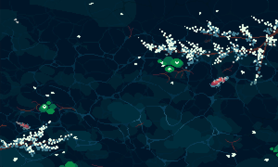 ArtStation - japanese carp, (pixel art animation)