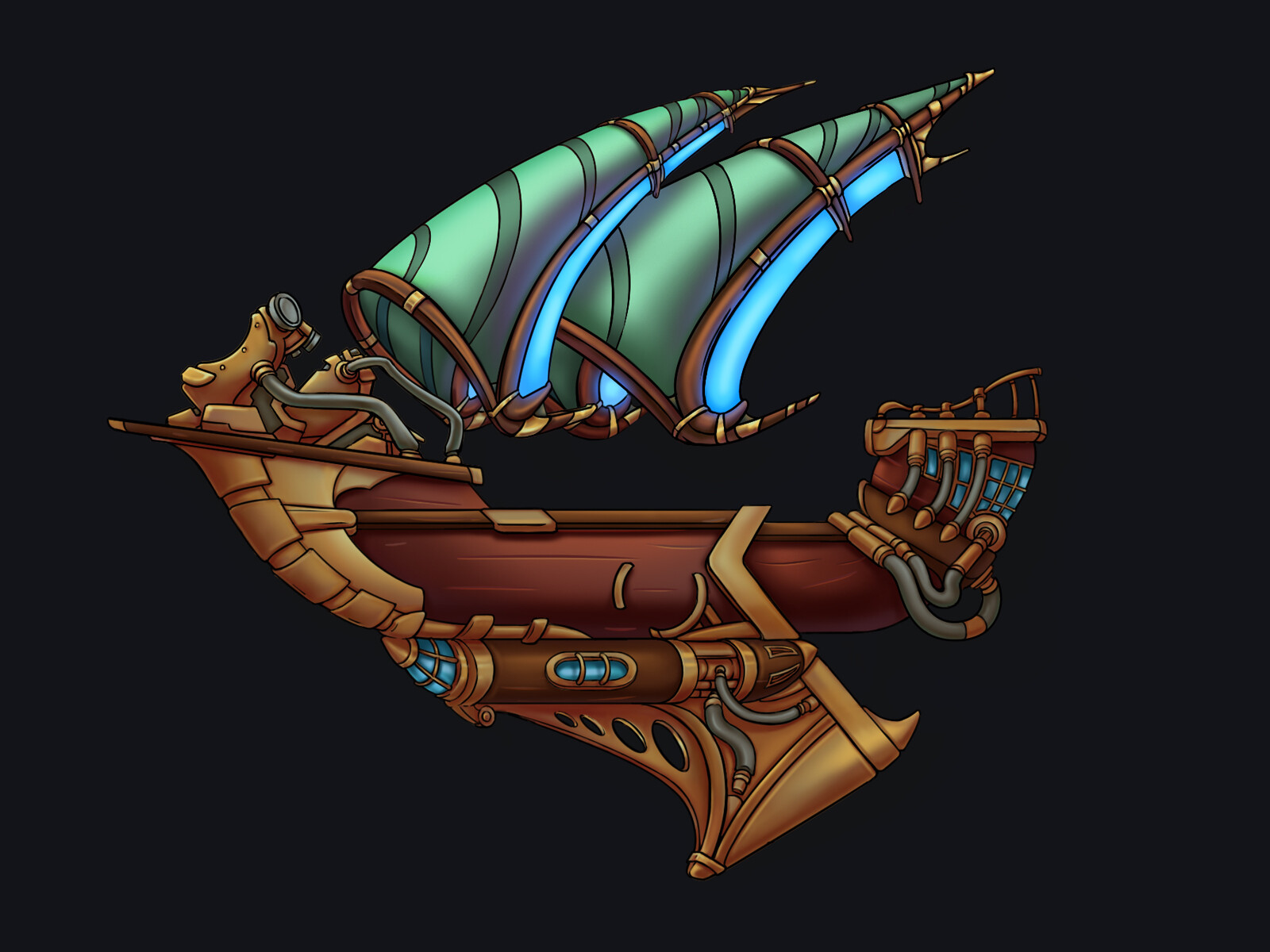 ArtStation - Wooden ship