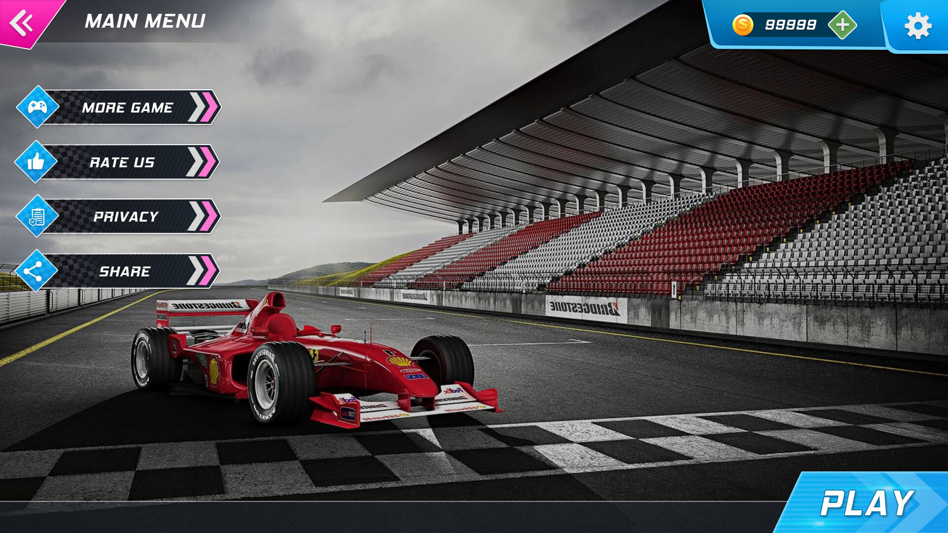 ArtStation - Formula Car Racing Game UI