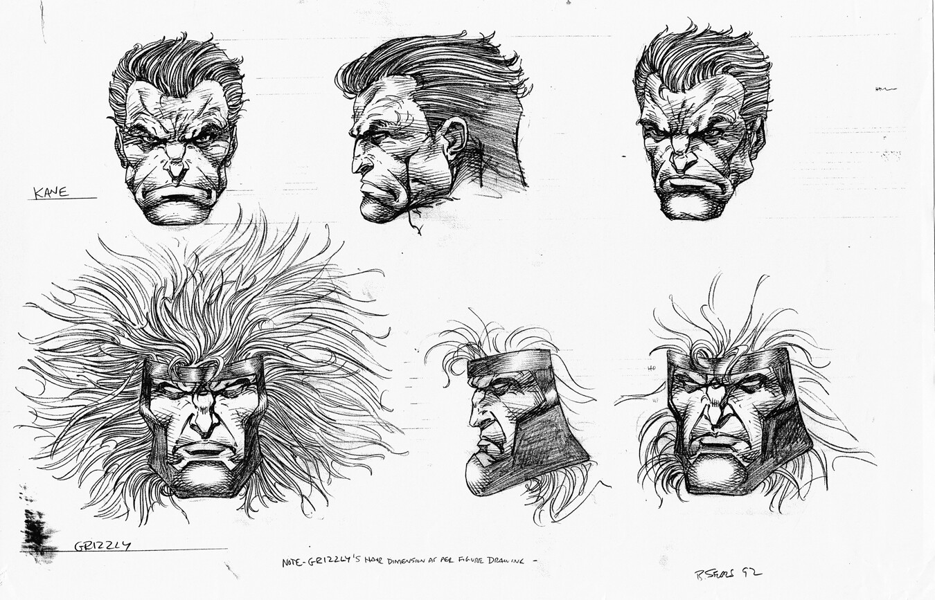 Bart Sears - ToyBiz X-Men: Figure Designs and Turnarounds