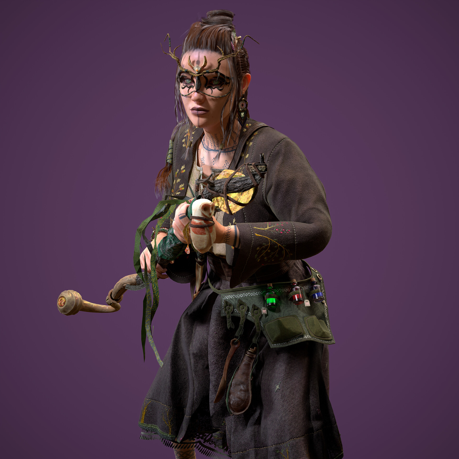 ArtStation - Druid game ready character