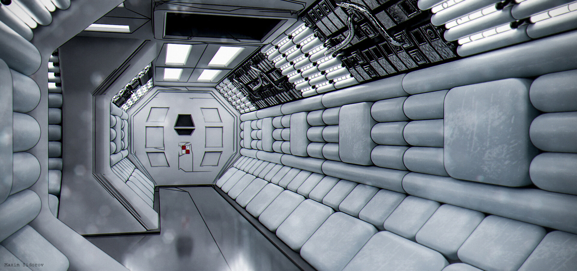 ArtStation - sci-fi corridor
