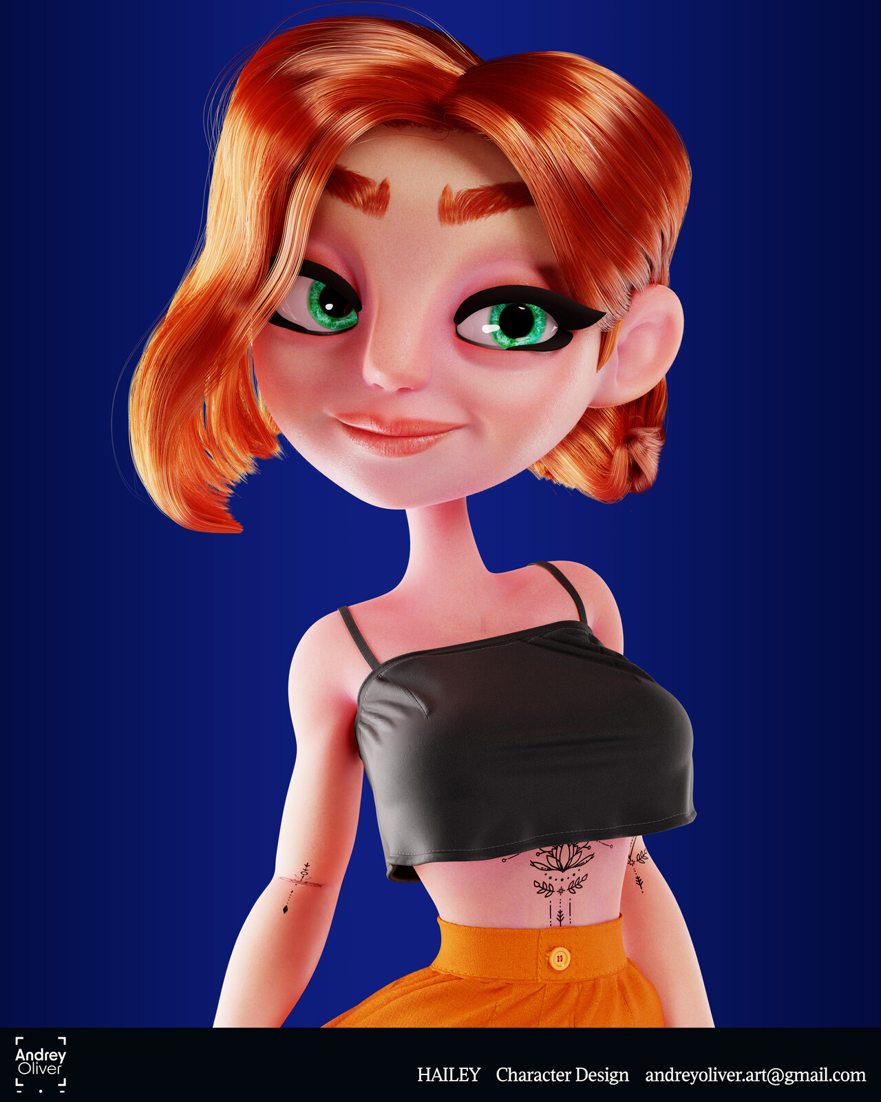 Andrey Oliver - Female Character Design, Hailey