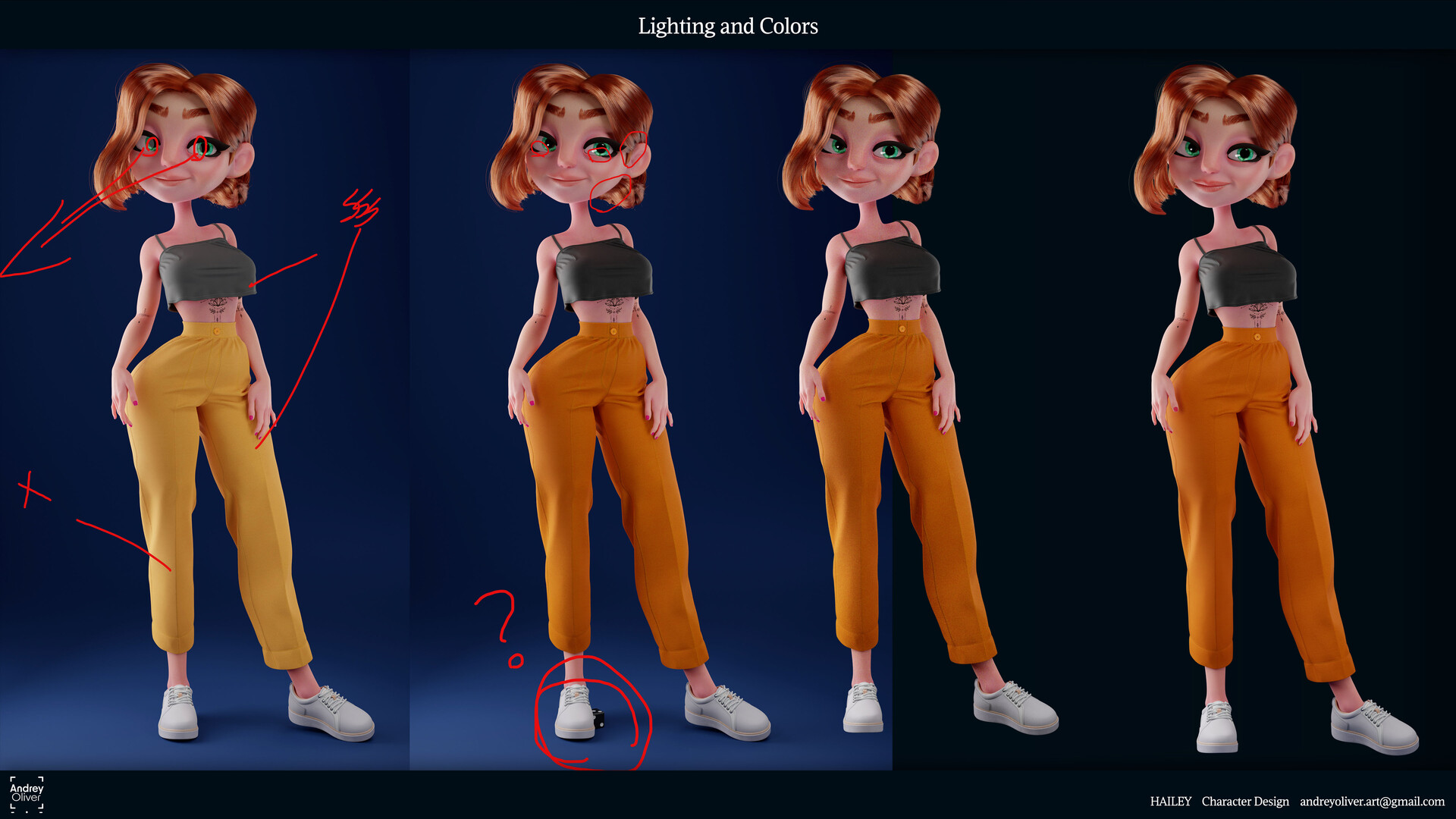 Andrey Oliver - Female Character Design, Hailey