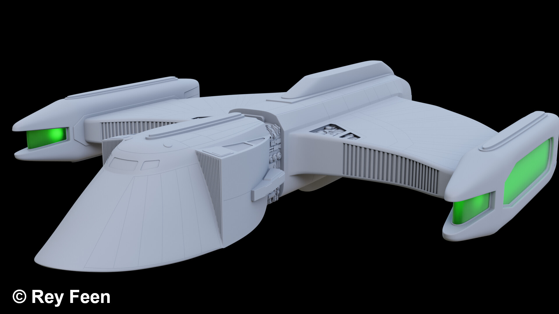 ArtStation - Romulan Scout Ship (Star Trek: The Next Generation)