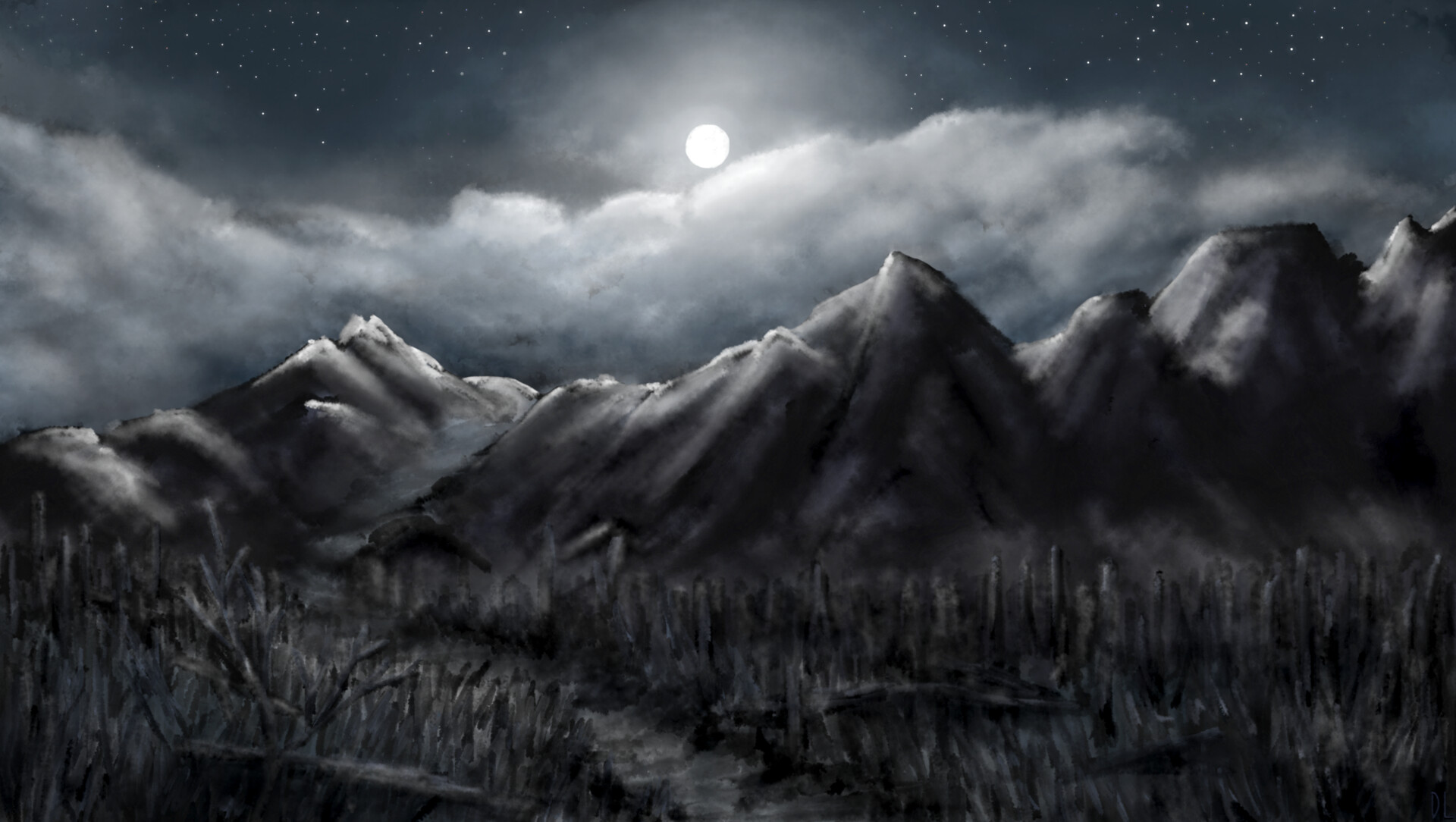 ArtStation - Dark Mountains