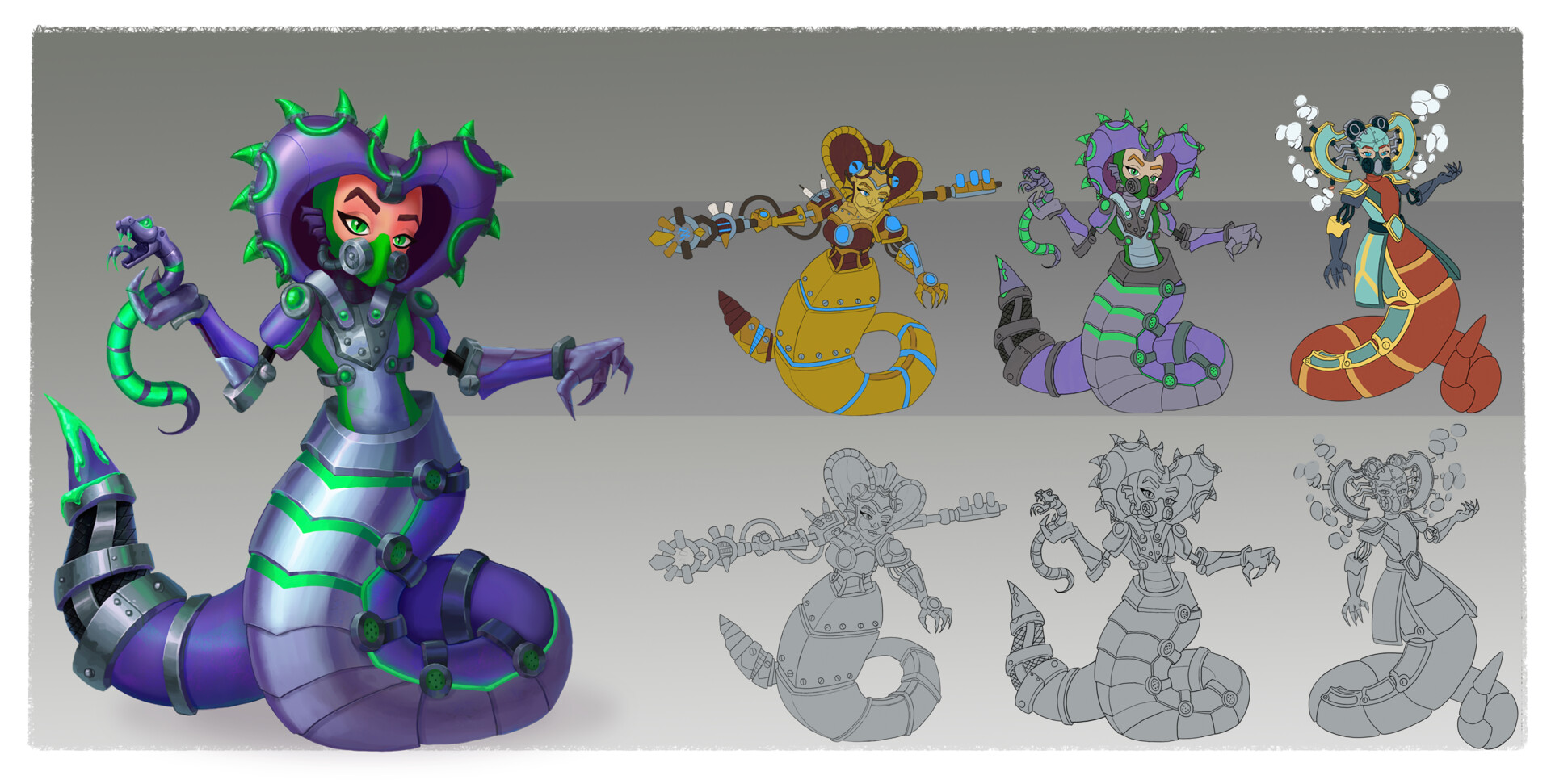 ArtStation - Mechanical Naga