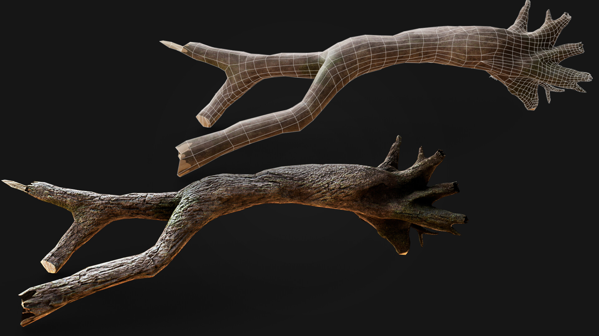 Ayaan S - Uprooted Tree - Game Asset Breakdown