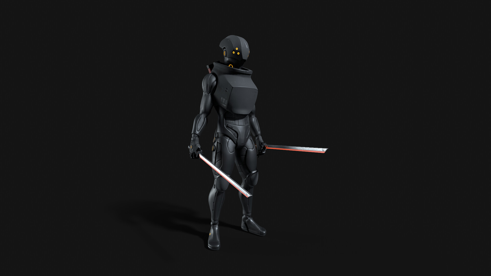 ArtStation - Ninja Cyber lowPoly model for UE