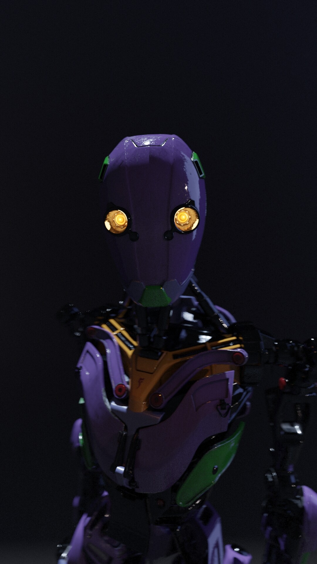 FunX · - Work Robot EVA Fan art -3D texture & animation practicing