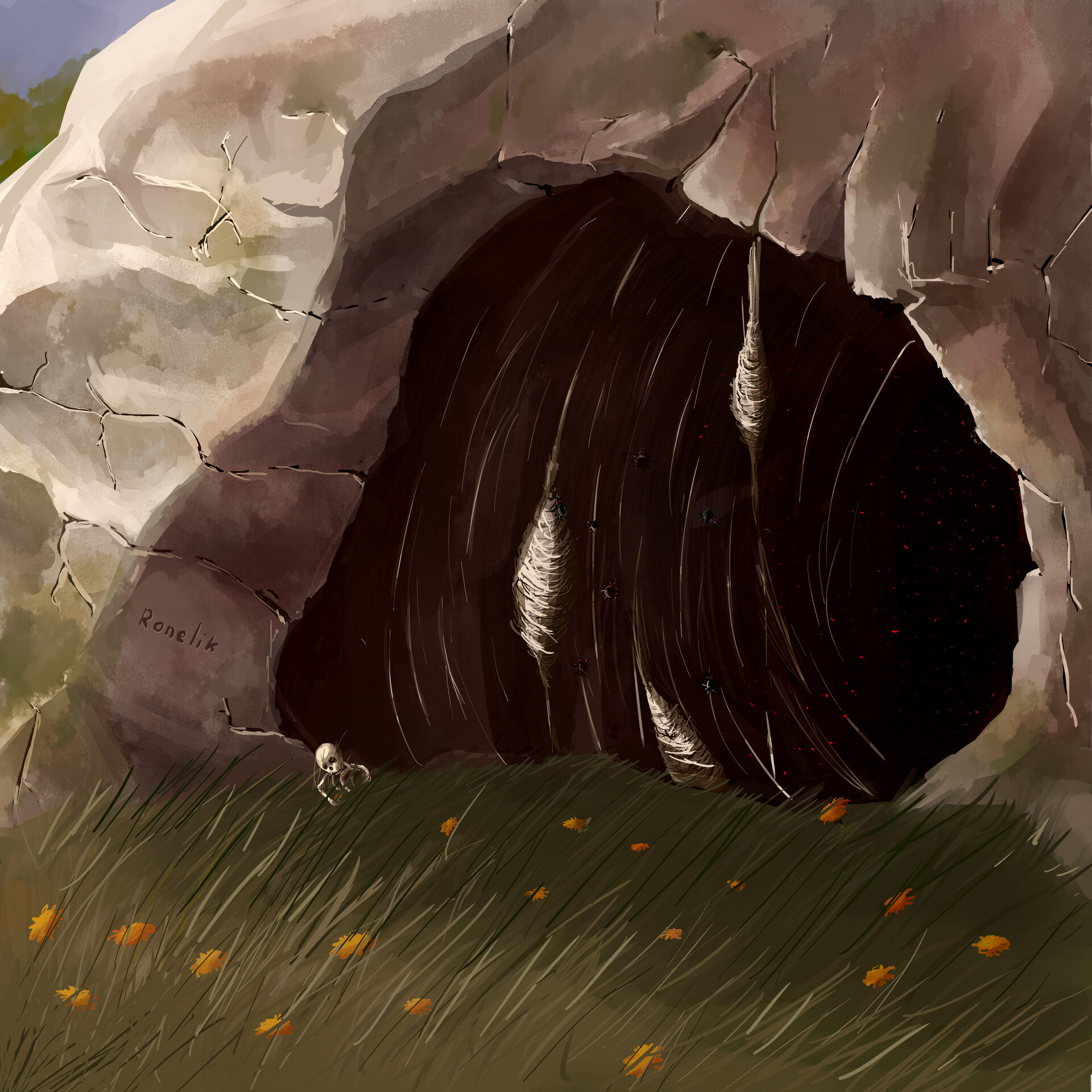 ArtStation - "Spider cave" for @HyperionGameBot in telegram