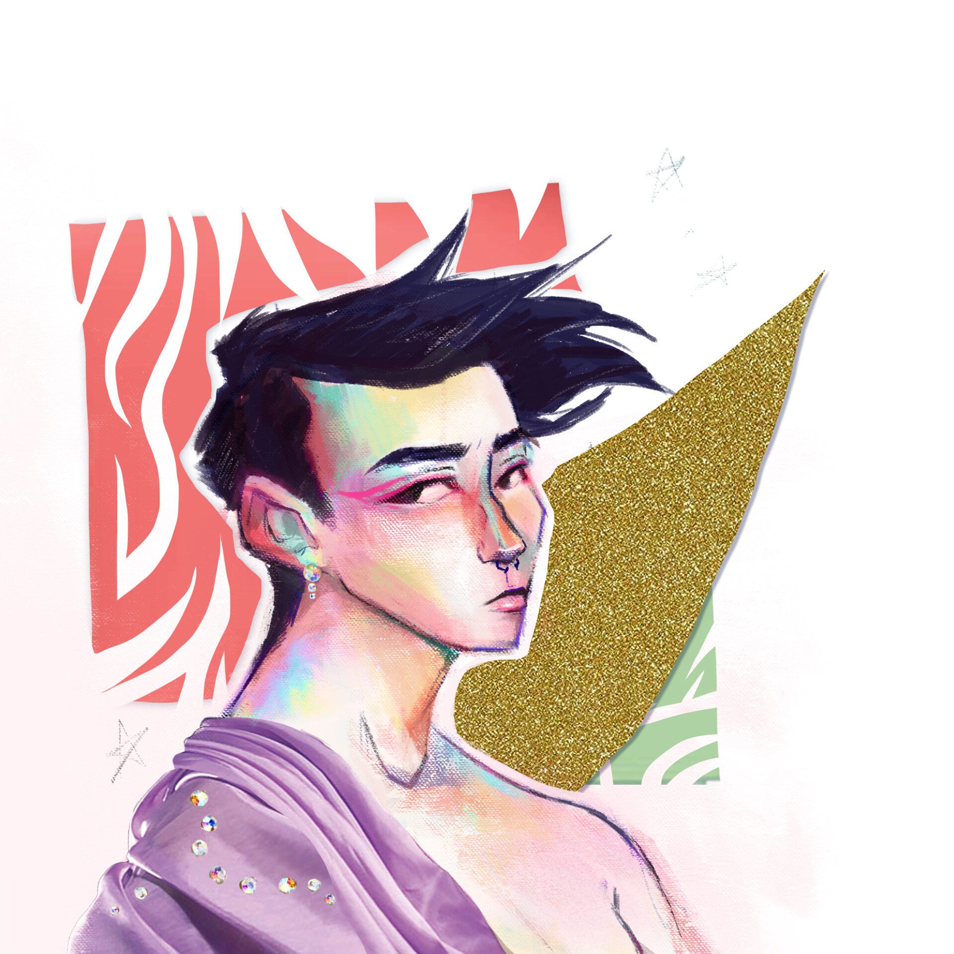 Tanaya Nayaka - Mixed Media Type of Beat (Eugene - Drawtectives)