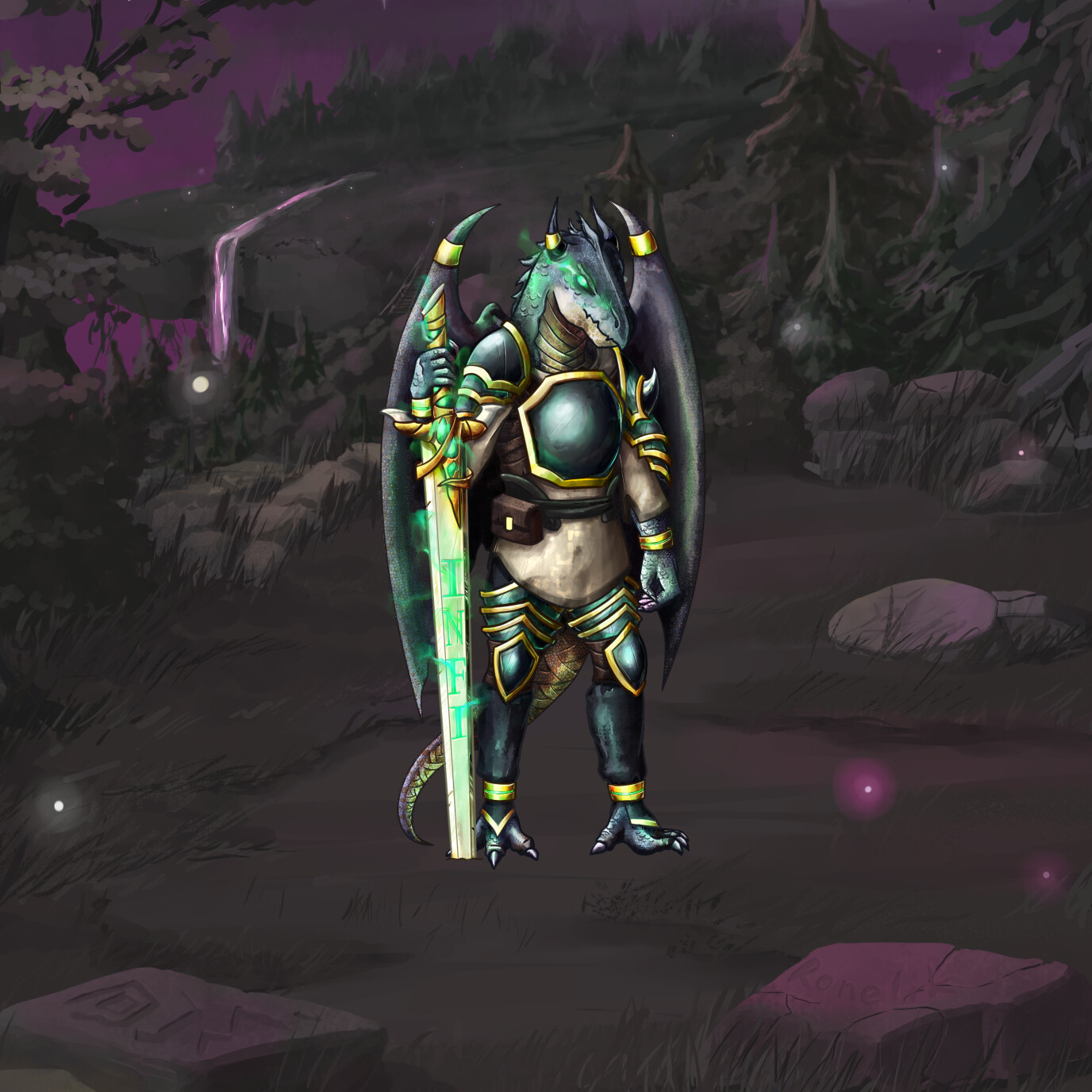 ArtStation - "The Dragon" Unique player character's avatar for ...