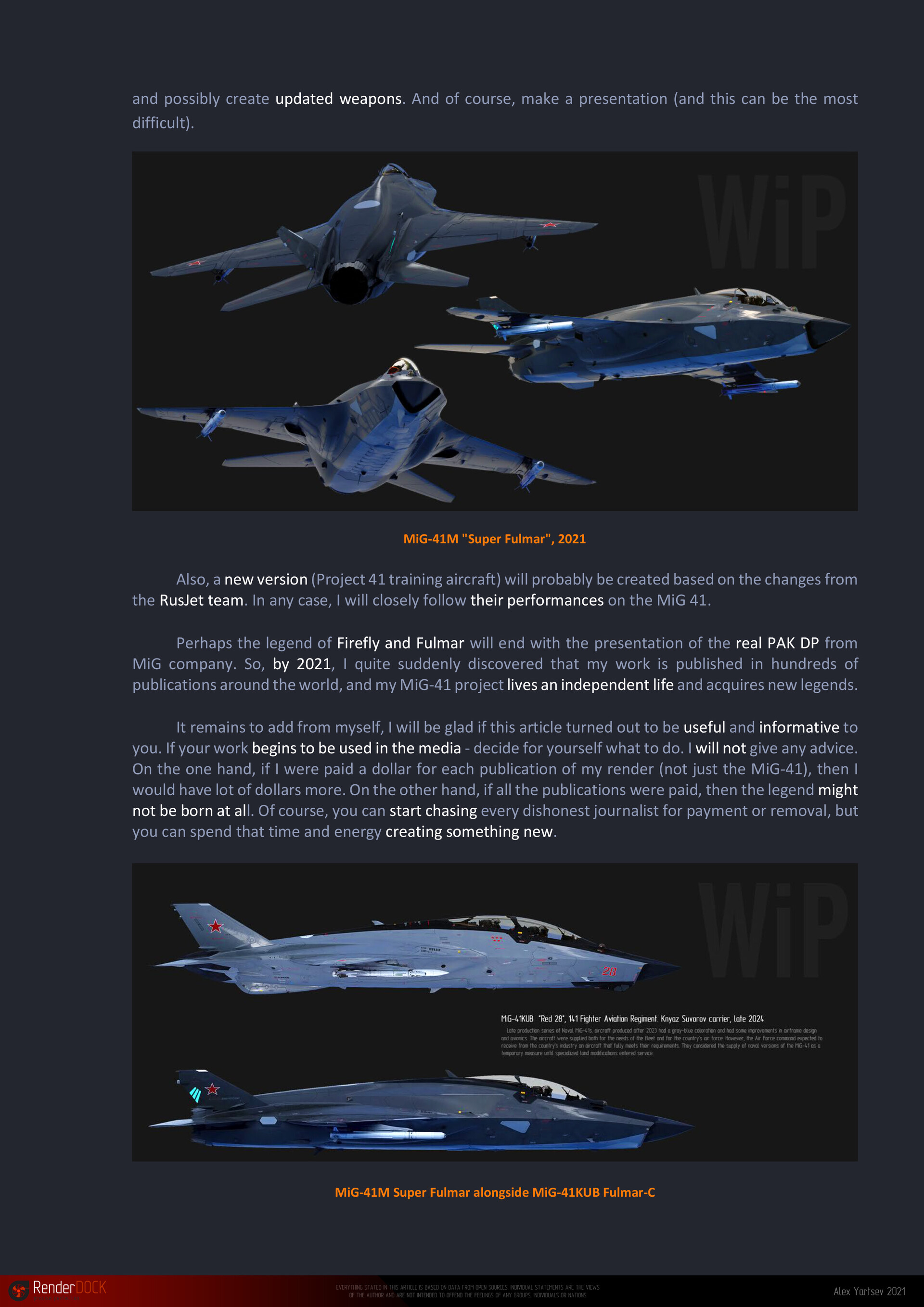 RenderDock - MiG-41 story