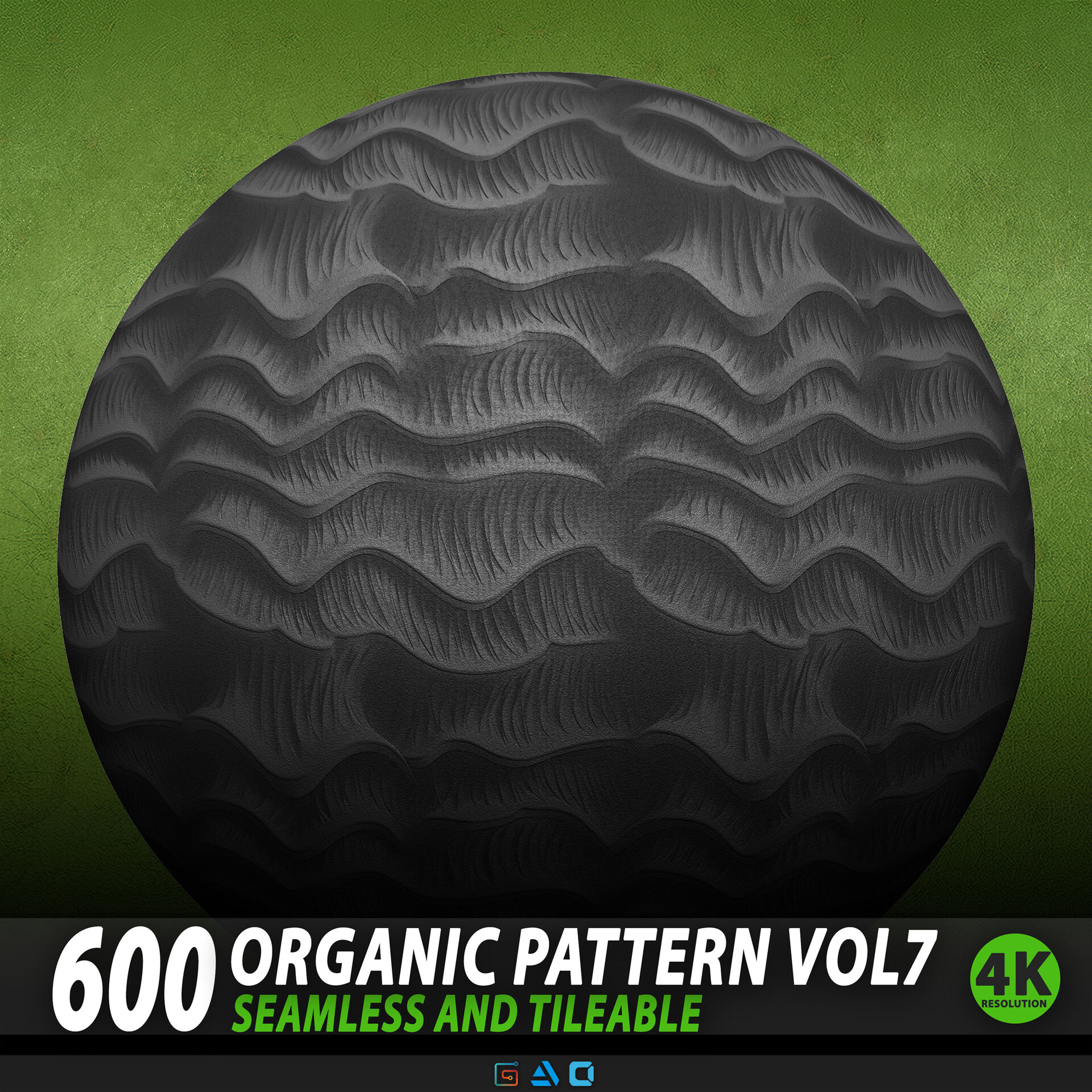 ArtStation - 600 Organic Pattern Vol7 (Seamless And Tileable)