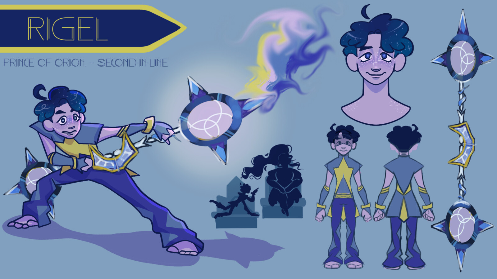 Gwen Hall - ORION'S COURT - Prince Rigel (Character Concept Development)