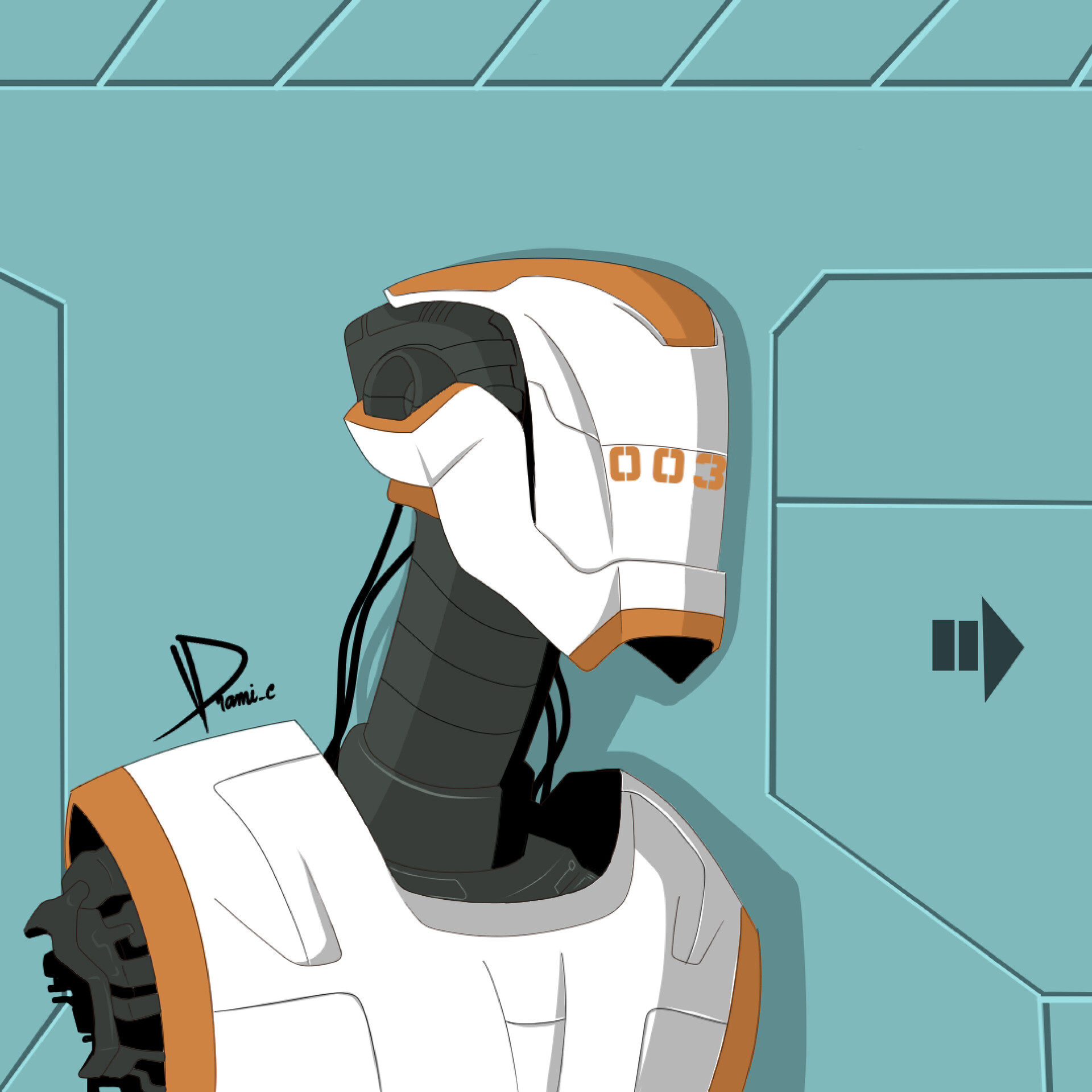 ArtStation - Robot Head 003