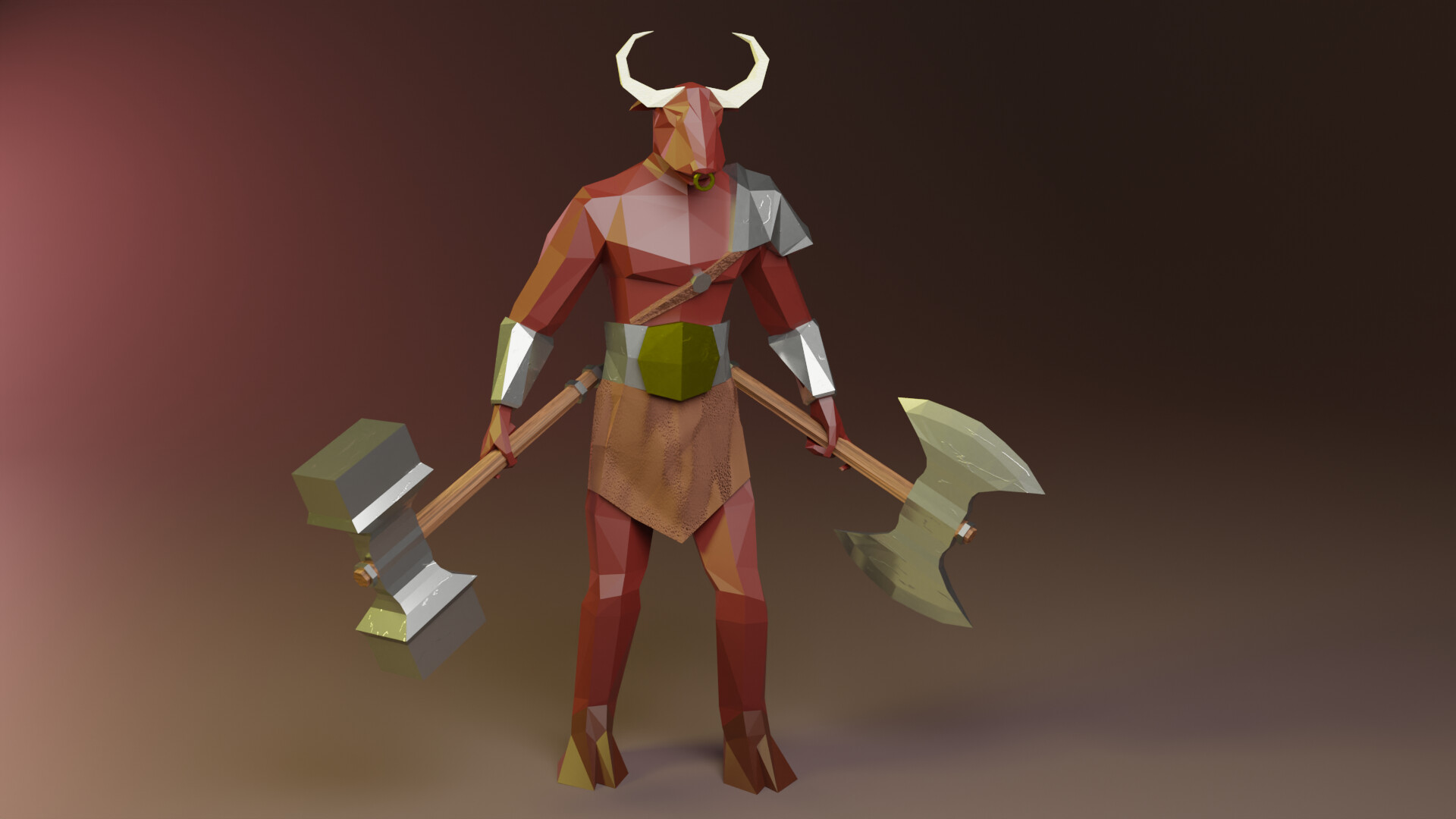 ArtStation - Minotaur Beast Greek mythology Gameready Rigged