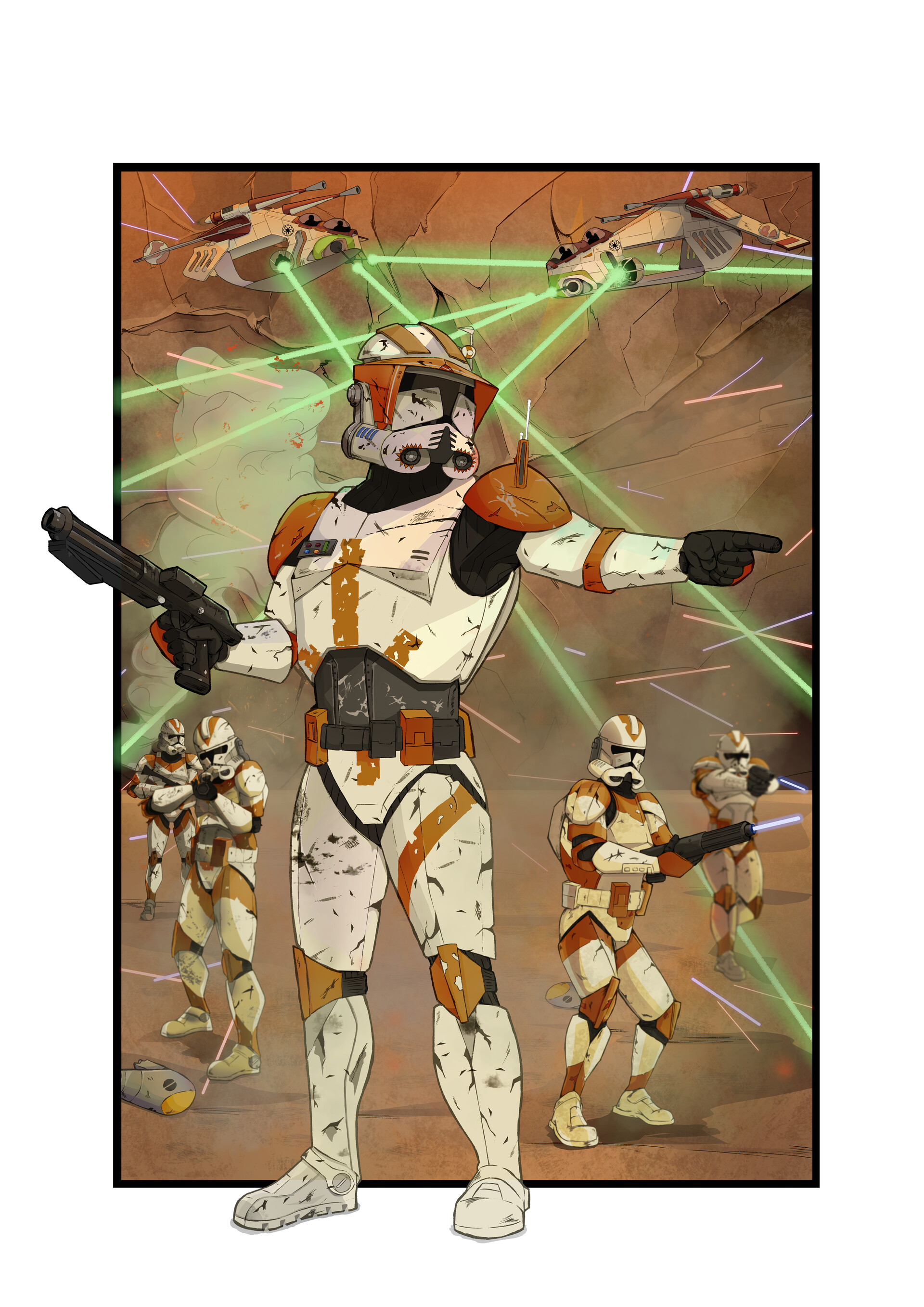 ArtStation - Clone troopers - attack on Utapau
