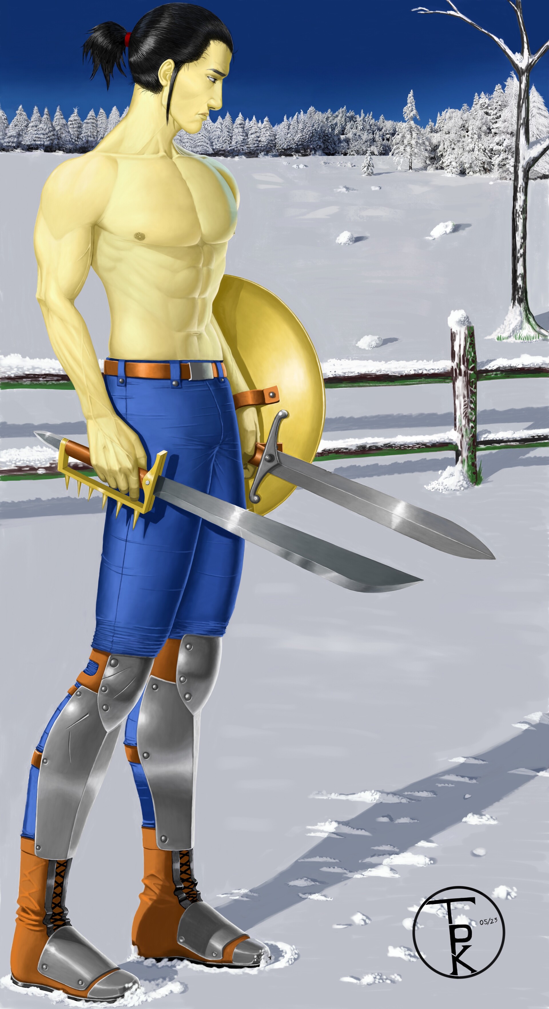 ArtStation - Warrior practice