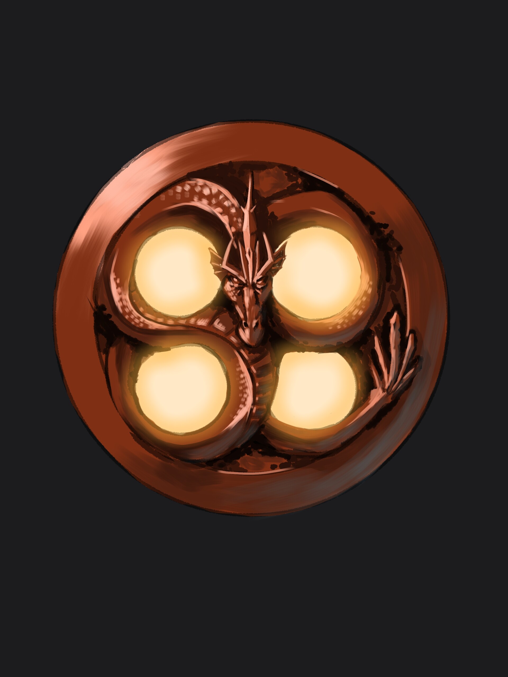 ArtStation - buttons art - dragon