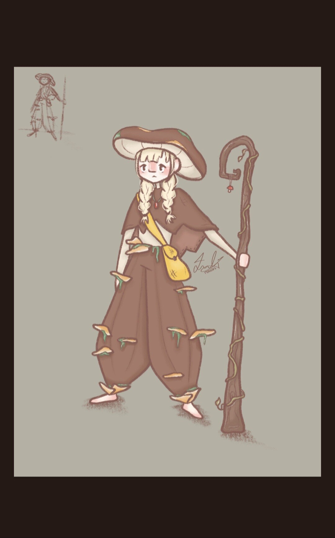 ArtStation - Character design - Mushroom Girl 🍄