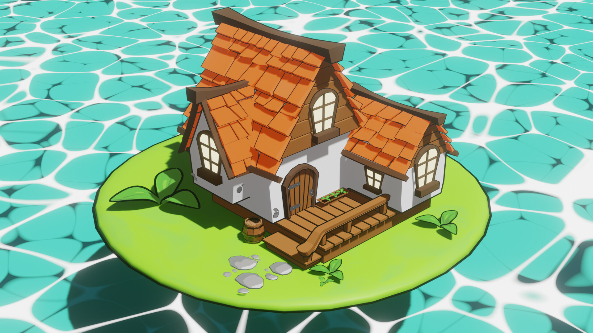 ArtStation - Minimal Stylized House