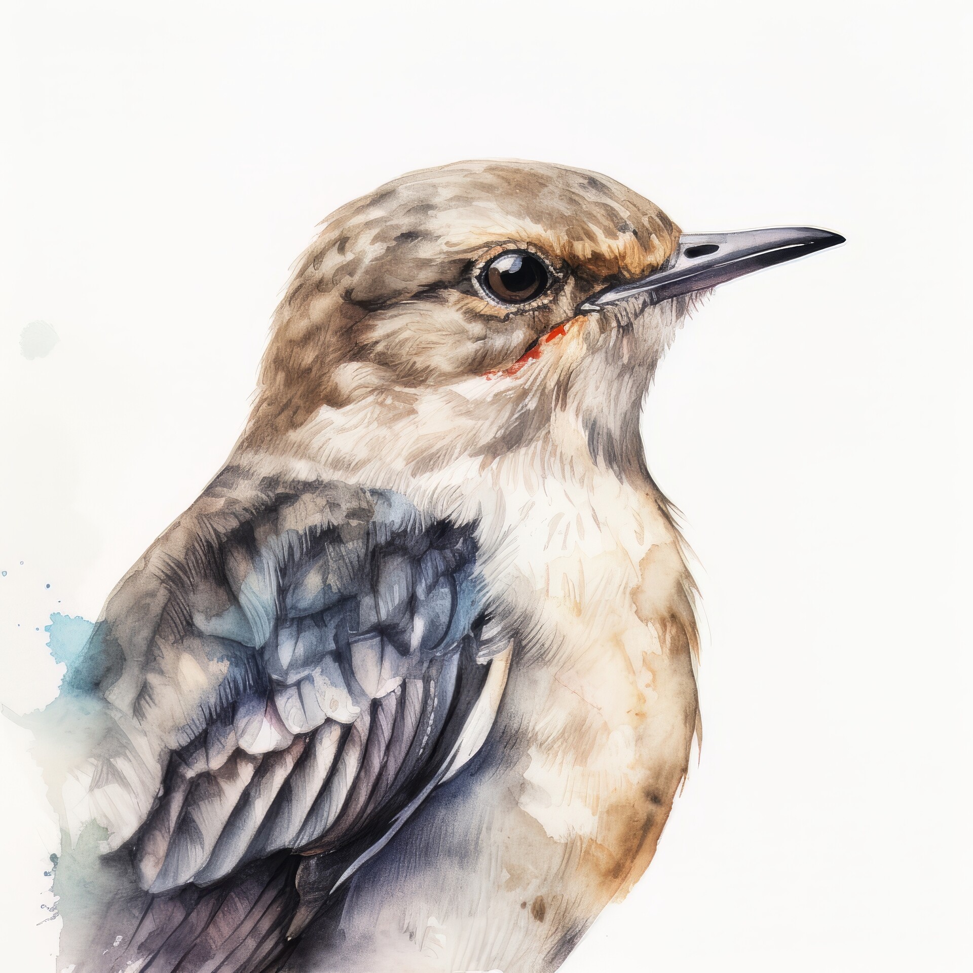 ArtStation - Swift Bird Portrait Watercolor Painting