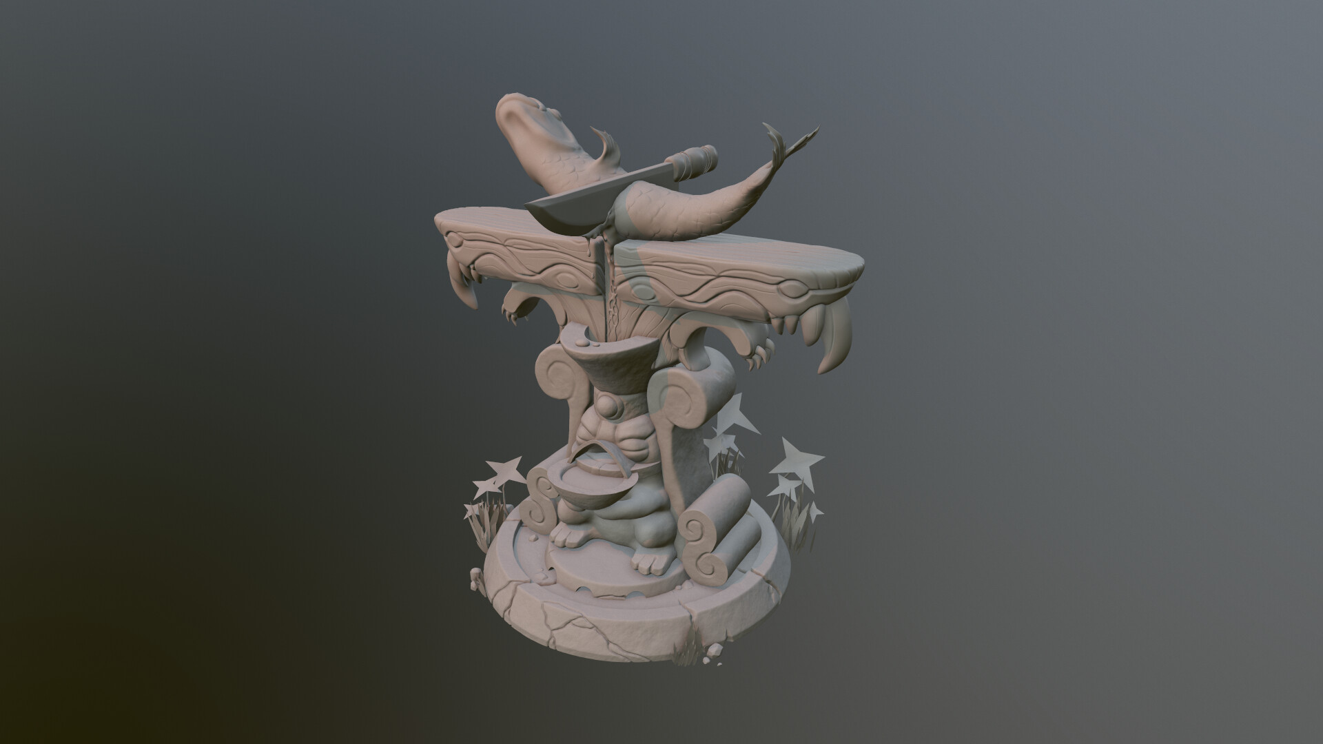 ArtStation - Fish stand