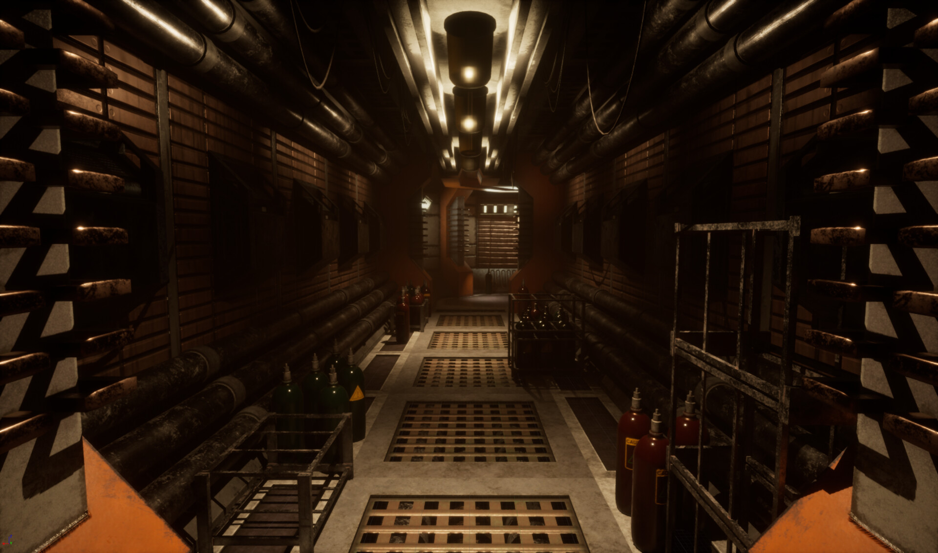 Melanie Alvarado - Sci-fi Hallway (Unity, UE5, and Kit layout)