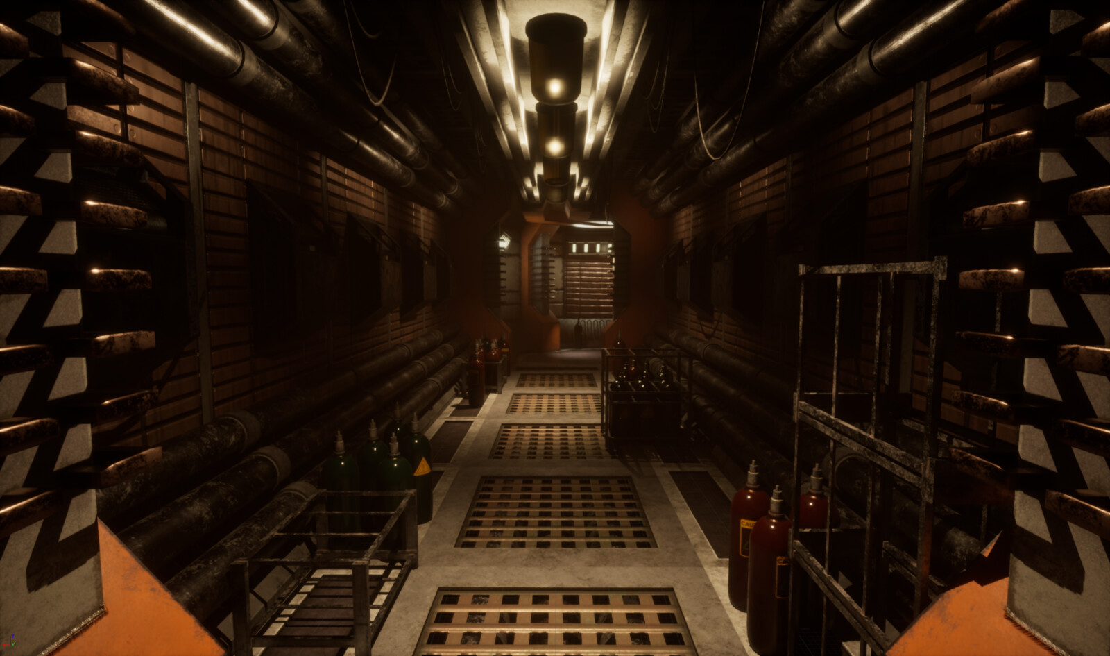 Melanie Alvarado - Sci-fi Hallway (Unity, UE5, and Kit layout)